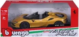 Bburago Ferrari SF90 Spider - Yellow / měřítko 1:18