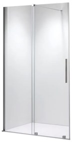 BPS-koupelny Posuvné sprchové dveře HYD-ATA 90 chrom/transparent pro instalaci do niky - bez vaničky