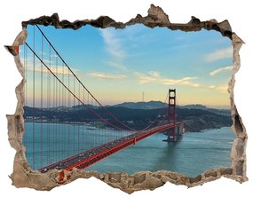 Wallmuralia Fototapeta díra na zeď 3D Most San Francisco 95x64 cm