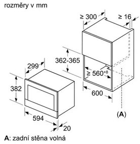 Bosch BFR634GB1 Vestavná mikrovlnná trouba