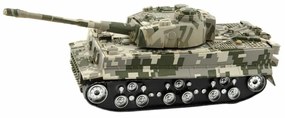 Teddies Tank na baterie se zvukem a světlem Tiger, 25 cm