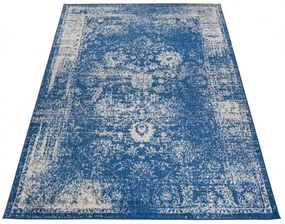 Kusový koberec ALESTA H183A modrý Rozměr: 80x200 cm