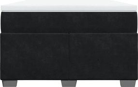 Box spring postel s matrací černá 120 x 190 cm samet 3285271