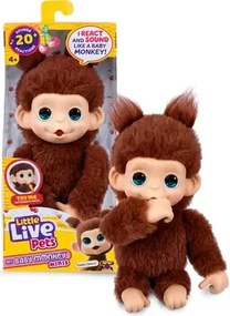 MOOSE Little Live Pets Interaktivní opička Cherri hnědá / Interaktivní