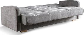 Sedací sestava LAOSA | 3+1 | rozkládací + úložný prostor | matana 19 hnědá