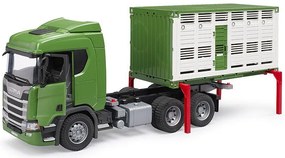 BRUDER 3548 Scania Super 560R pro přepravu zvířat s 1 krávou