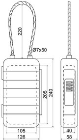 Mobilní vodotěsná bezpečnostní schránka (depozit) KB.G13