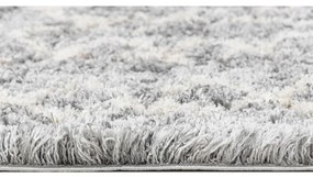 Kusový koberec shaggy Tizoc šedý atyp 80x300cm