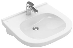 Villeroy & Boch ViCare - Umyvadlo Vita 61x55 cm, bez přepadu, otvor pro baterii, CeramicPlus, alpská bílá 411961R1