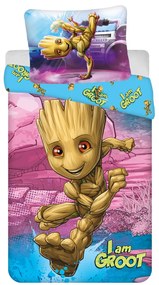 MK Lůžkoviny Dětské bavlněné povlečení – Groot "I am Groot"