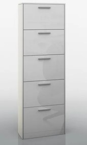 Casarredo Botník GIZMO 5 bílá/bílý lesk