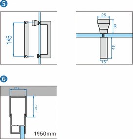 BPS-koupelny Čtvercový sprchový kout HYD-SK04C 90x90 černá/transparent + vanička HYD-SSV-SSV-RIKO černá