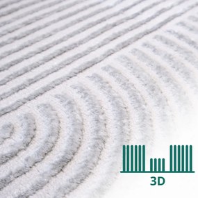 Angel Carpet, Kusový koberec Zafiro 19 Grey, 160x230, šedá, kancelář