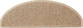 Samolepicí rohože na schody Sisal-Look 30 ks 65x21x4 cm Písek 3365879