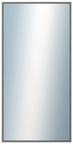 DANTIK - Zarámované zrcadlo - rozměr s rámem cca 50x100 cm z lišty Hliník grafit drás | P269-224 (7269224)