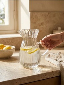 Sinsay - Skleněný džbán s rýhováním - clear