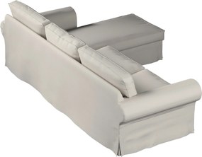Potah na pohovku IKEA Ektorp 2-místná s lenoškou barva šedá