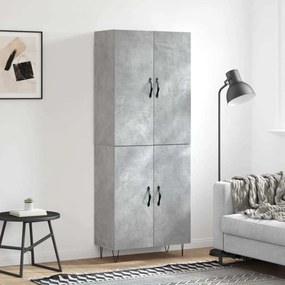 vidaXL Skříň highboard 69,5 x 34 x 180 cm kompozitní dřevo [3198058] Barva: Betonová šedá