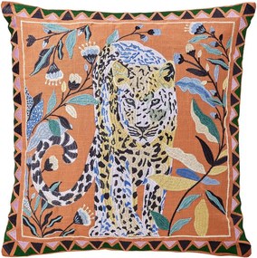 BOHEMIAN Polštář tygr 50 x 50 cm - oranžová
