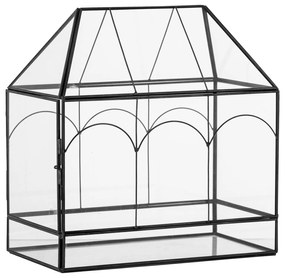 Bloomingville Skleněná vitrína Ianto, černá, sklo - 82053226