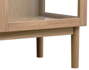 Designová vitrína Dallan 190 cm přírodní dub