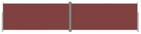 Zatahovací boční markýza hnědá 220 x 1 000 cm,  318051