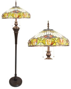 Stojací lampa Tiffany Yellow - Ø 51*166 cm E27/max 3*60W