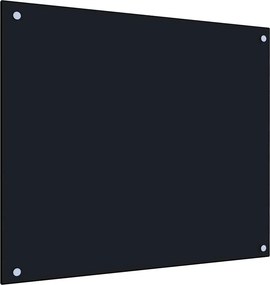 Kuchyňské panely 2 ks černé 70 x 60 cm tvrzené sklo 3315797