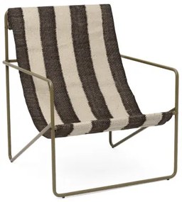 Desert Lounge Chair chocolate olive Ferm Living