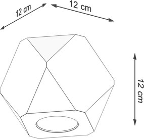 Sollux Lighting Stropní svítidlo WOODY 1 přírodní dřevo