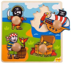 Bigjigs Toys Vkládací puzzle piráti