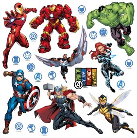 Dětská samolepka na zeď MARVEL - Avengers 1 - 30x30 cm