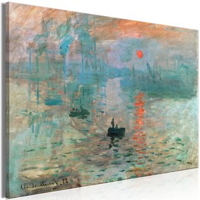 Obraz XXL Imprese, východ slunce - malovaná krajina přístavu od Clauda Moneta