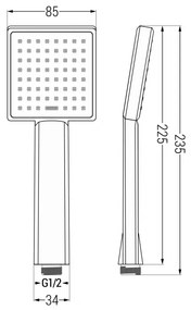 Mexen Uno DR45 podomítkový sprchový set, Zlatá - 71435DR45-50