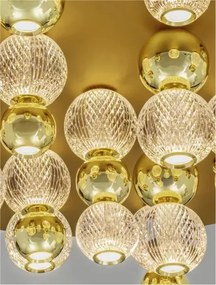 Stropní svítidlo LED se stmíváním Brille 92 zlaté