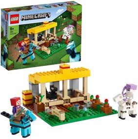 Lego stavebnice lego minecraft 21171 koňská stáj
