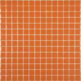 Hisbalit Skleněná mozaika oranžová Mozaika 304C LESK 2,5x2,5 2,5x2,5 (33,3x33,3) cm - 25304CLH