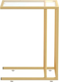 Stolek na notebook průhledný 50 x 35 x 65 cm tvrzené sklo 331645
