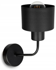 Nástěnné svítidlo PANTA, 1x černé kovové stínítko, (výběr ze 2 barev uchycení)