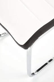 Jídelní židle Dorothy, bílá / černá