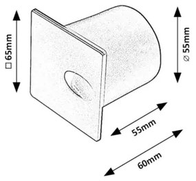 Rabalux 71170 - LED Venkovní schodišťové svítidlo BOVEN LED/3W/230V IP54 bílá