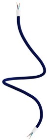 creative cables Creative flex - ohebná trubice potažena tmavě modrou textilií RM20 Délka: 90 cm, Barva komponentu: Matná bílá