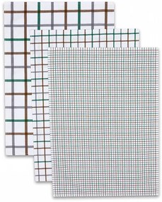 SVITAP sleep well Utěrka Extra savá 50x70 Káro mix zelená 3 ks