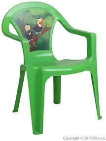 Dětský zahradní nábytek - Plastová židle zelená Zelená
