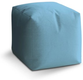Sablio Taburet Cube Světle modrá: 40x40x40 cm