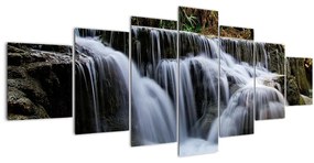 Obraz vodopádů v džungli (210x100 cm)