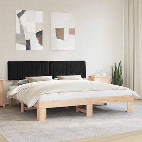 Rám postele s čalouněným čelem s čelo Černá 200 x 200 cm 3398096
