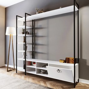 Kalune design Obývací stěna MAT bílá 285LCV1138