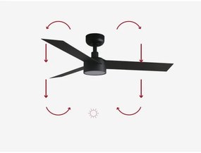 FARO 34289-1TW-LED Stmív. ventilátor CRUISER S LED/18W/230V 2700/4000/6500K + DO