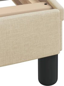 Postel s matrací Dover krémová 100 x 200 cm textil 3208349